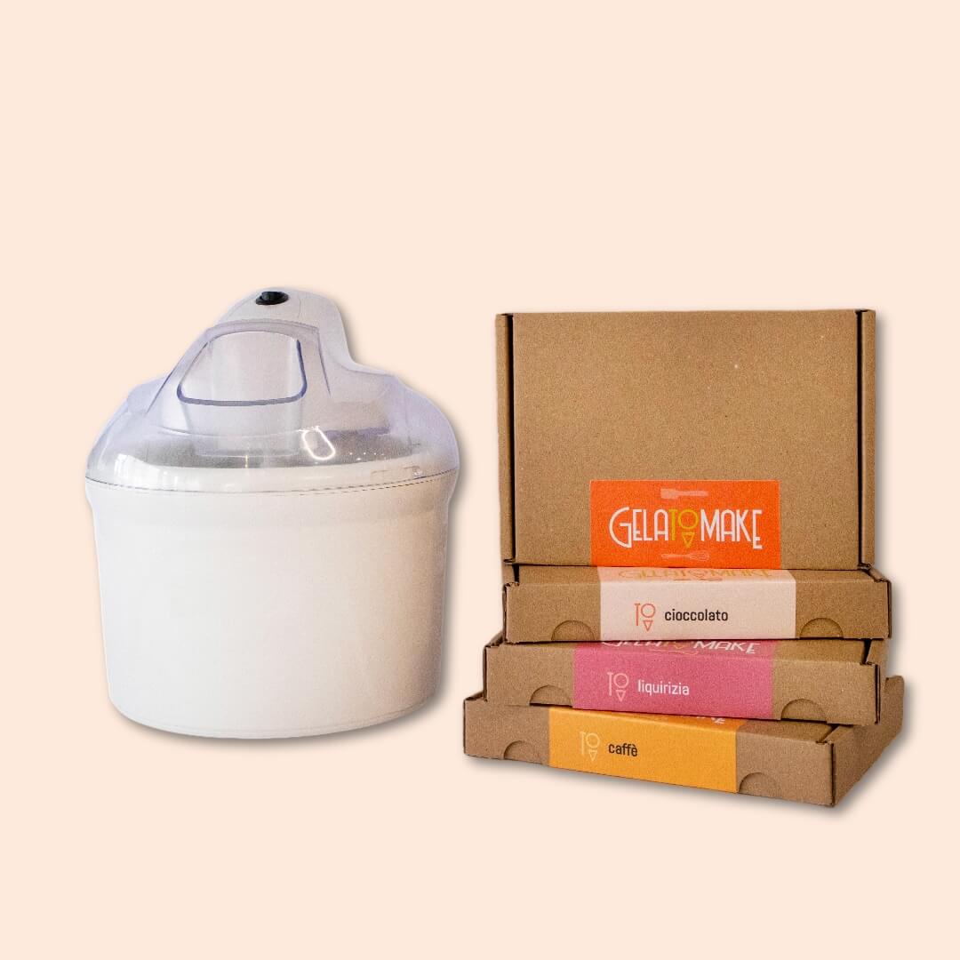 Kit gelatiera base + kit 4 gusti a scelta a soli 69,99€ e spedizione ...